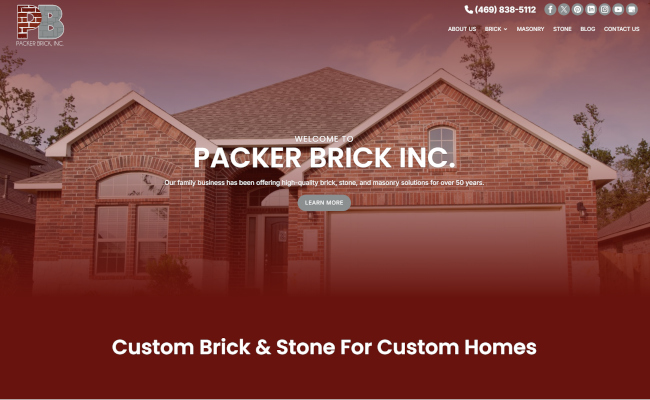 Our New Website is Live! | Packer Brick Inc.